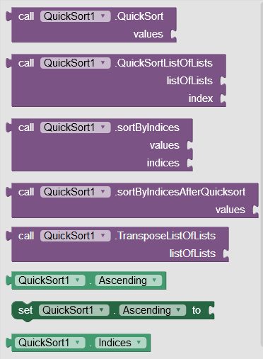 Quick Sort - App Inventor Daniel