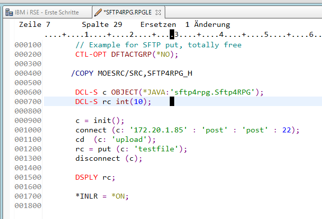 sftp4rpg - comsids Webseite!