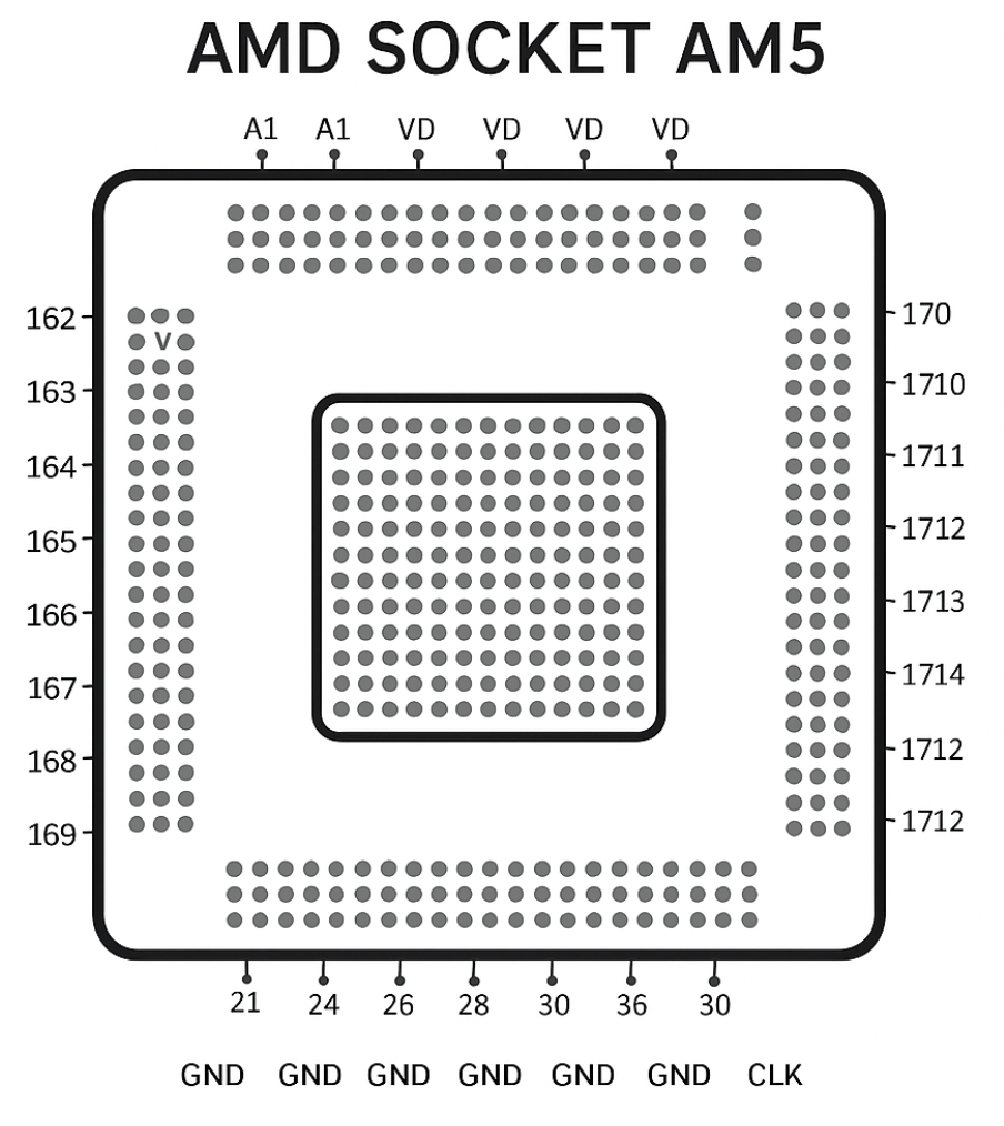 AMD Socket AM5 Pinout / PINMAP - PDF Download