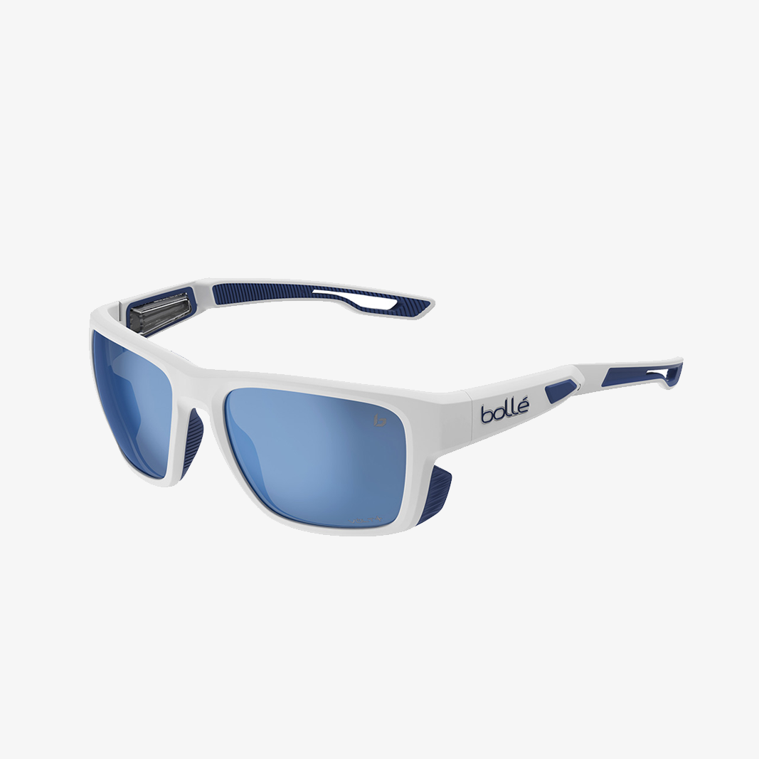 Bollé AIRDRIFT White Matte Navy / HD Polarized / - die-Sportbrillen.com