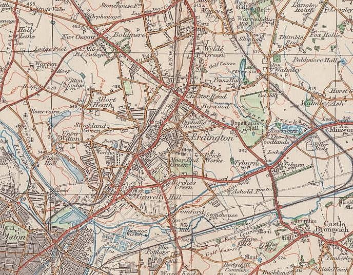 Erdington - History of Birmingham Places A to Y