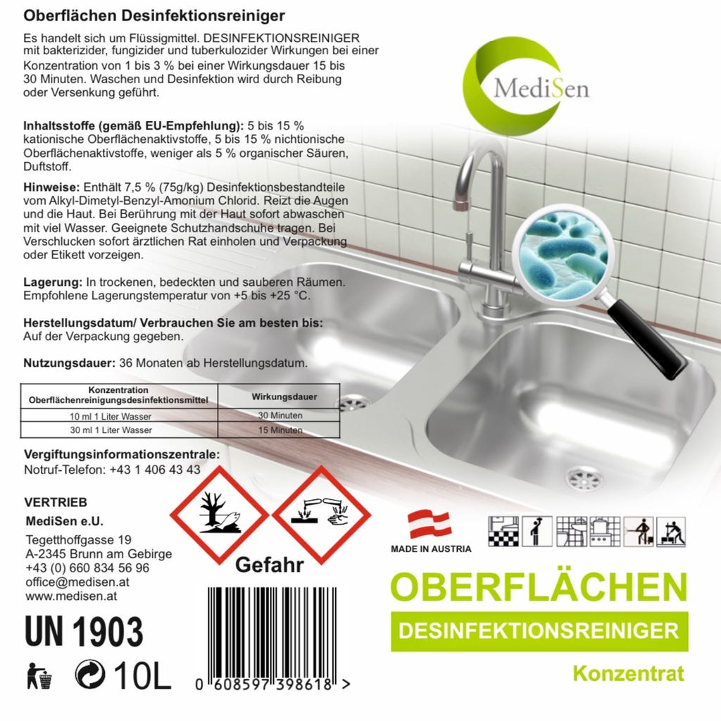Flächendesinfektion&Desinfektionsreiniger - MediSen e.U ...