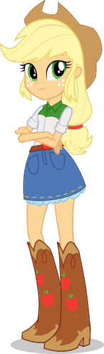 EQG AppleJack Vectors - rupahrusyaidi