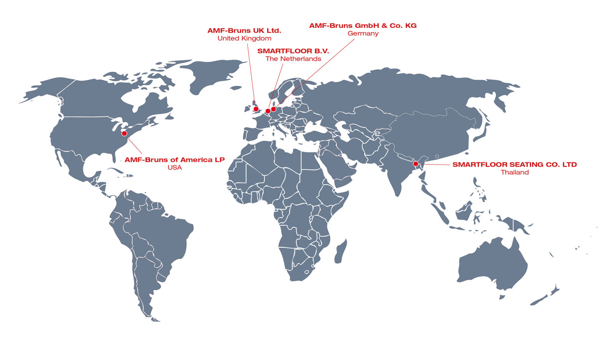 Locations worldwide - AMF-Bruns of America