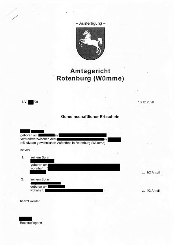 Antworten auf wichtige Fragen zum Erbschein - RINCK Notare ...