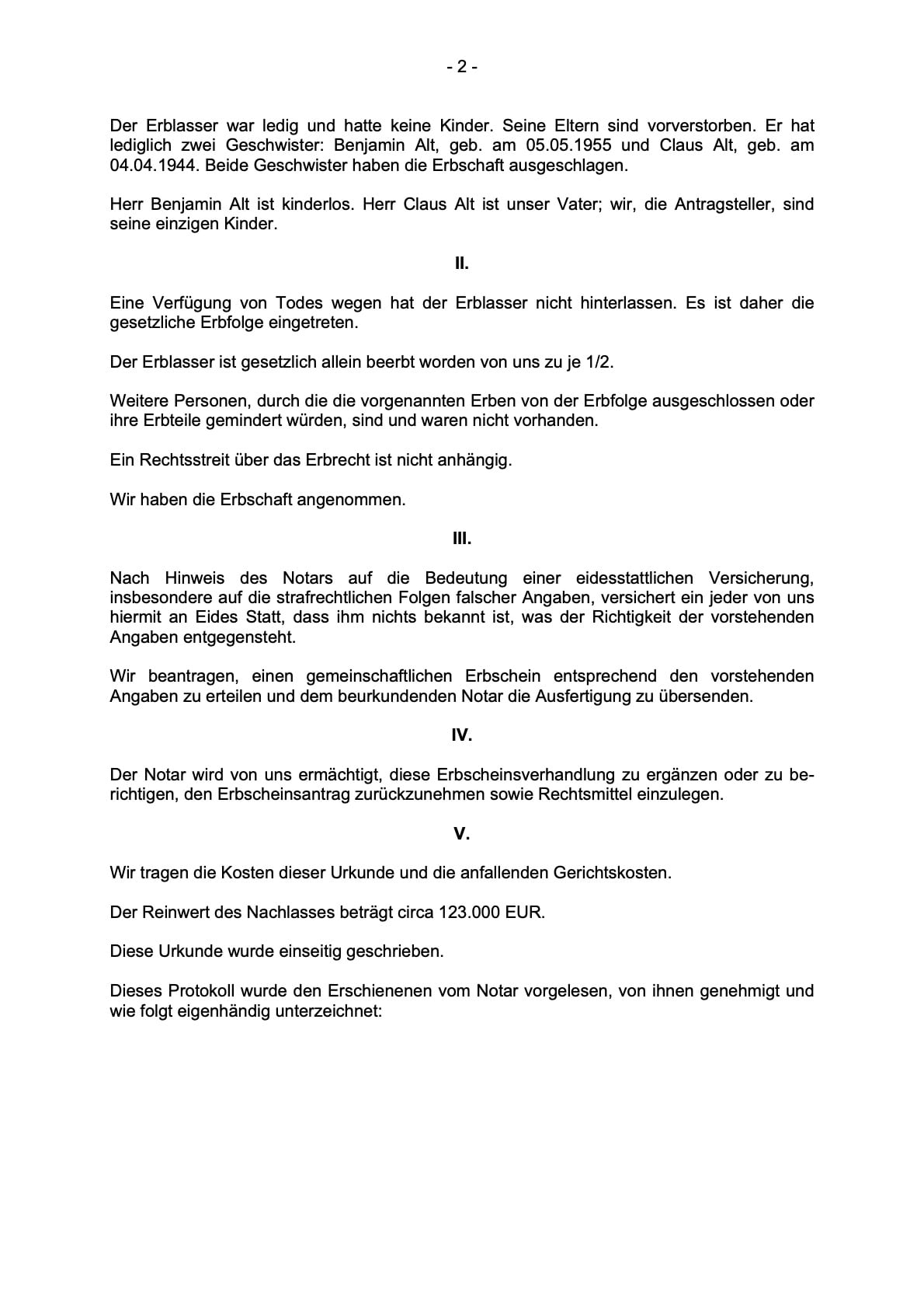 Antworten auf wichtige Fragen zum Erbschein - RINCK Notare ...