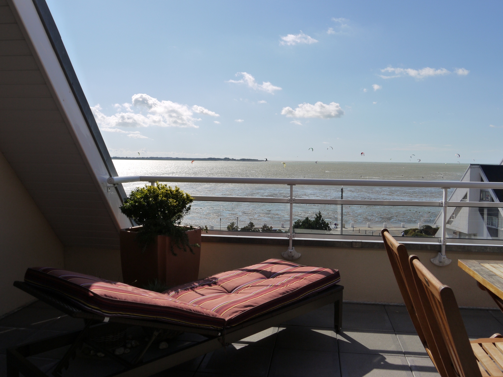 terrasse vue mer - Gite de la baie sur Somme