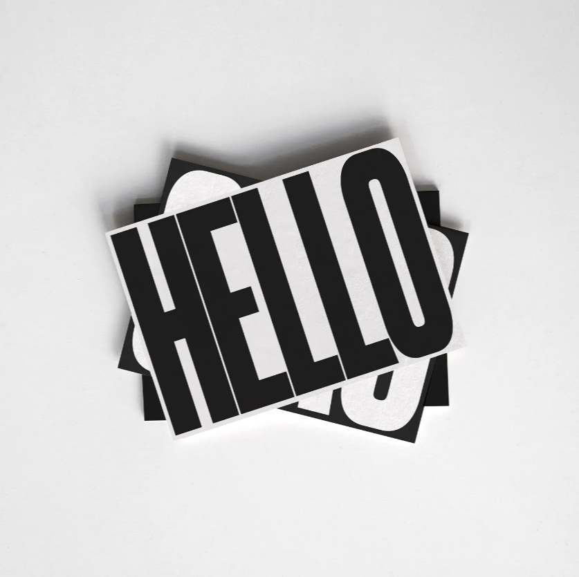 Fox & Poet - Postkarte *HELLO* - papierundmeer.de | Onlineshop Papier ...