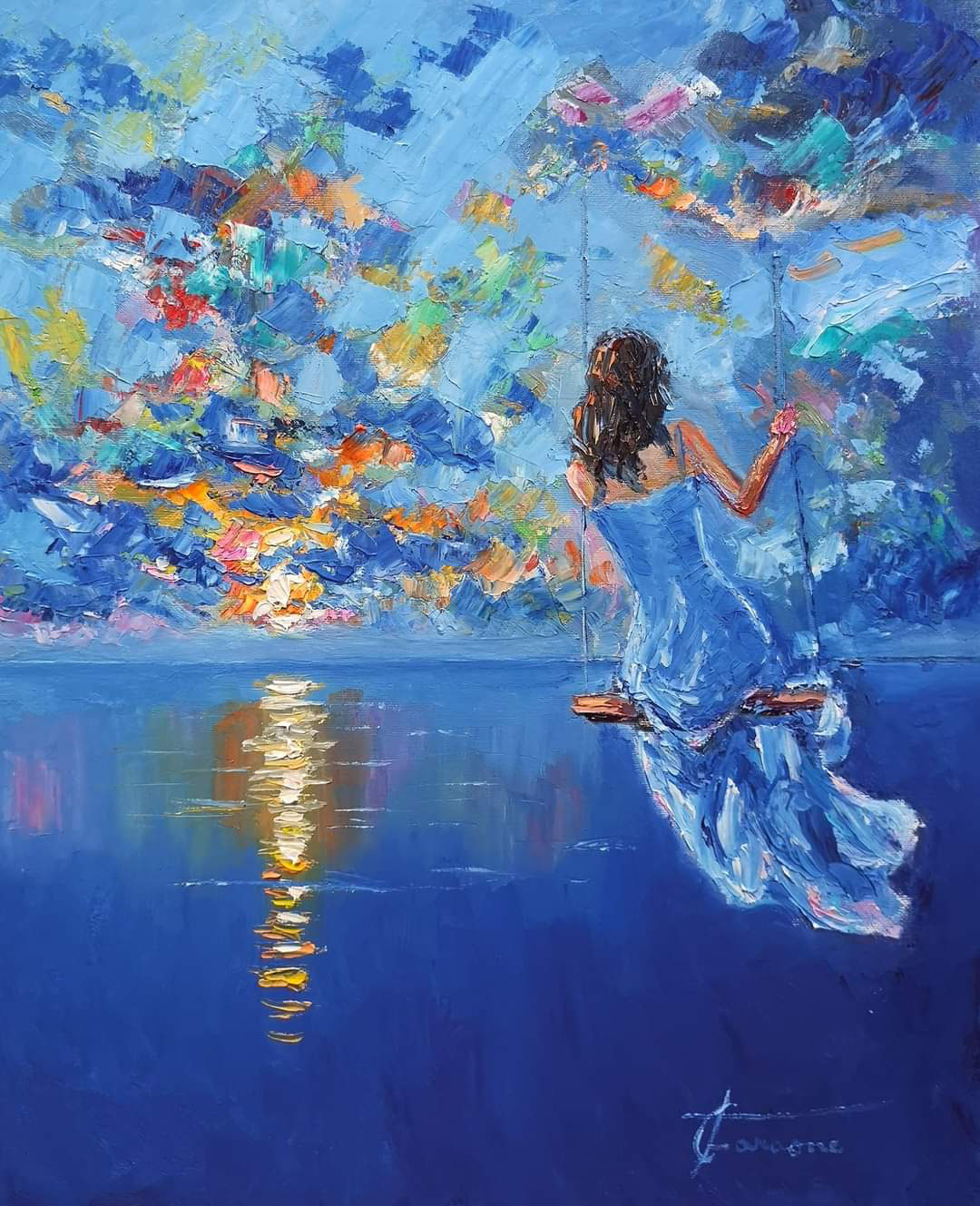 Il canto dell'anima , dipinto di Giuseppe Faraone - Giuseppe Faraone