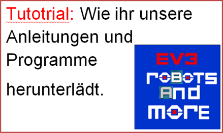 Unsere Tutorials - EV3 robots and more