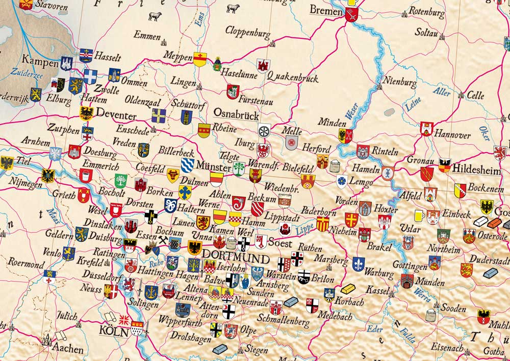 Map of the Hanseatic League - Karten, die Geschichte(n) erzählen | Maps ...