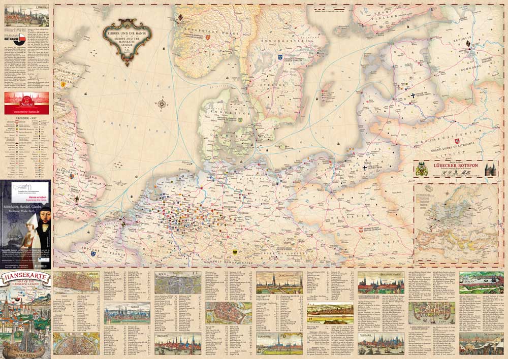 Map of the Hanseatic League - Karten, die Geschichte(n) erzählen | Maps ...