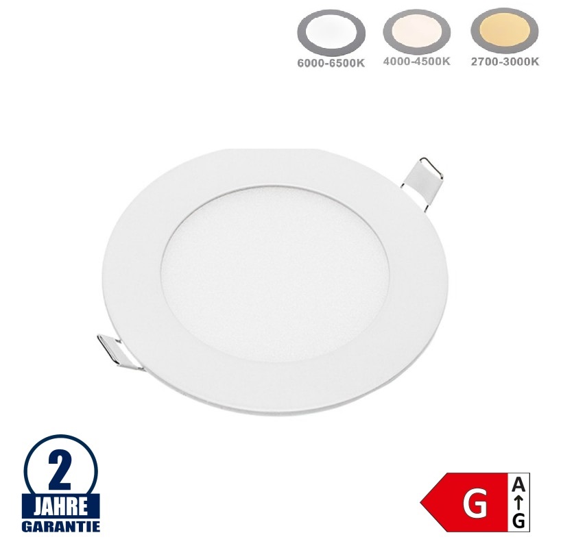 6W LED Mini Panel Rund - LED-City Österreich