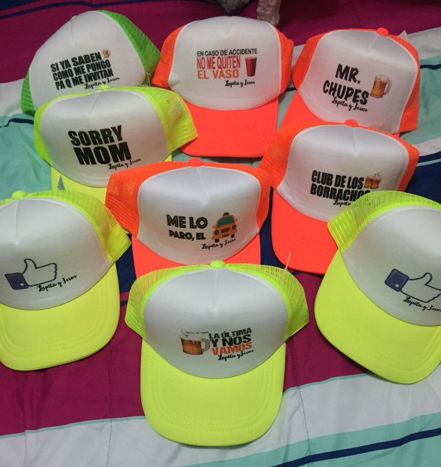 Catalogo de diseños - Gorras Personalizadas para Boda XV años
