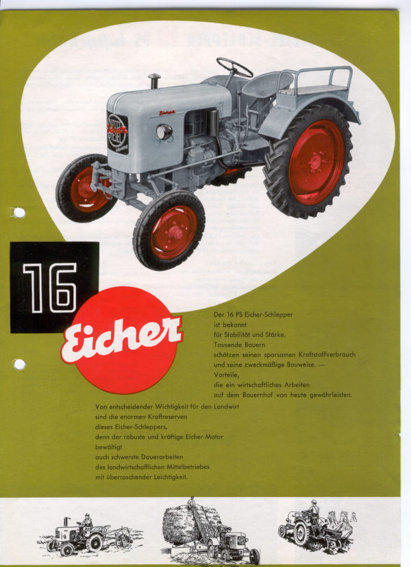 Eicher Standardtraktoren - Technische Daten - tractorbook.de
