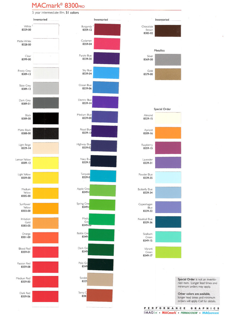 Intermediate Sign Vinyl - Great Lakes Graphic Supply