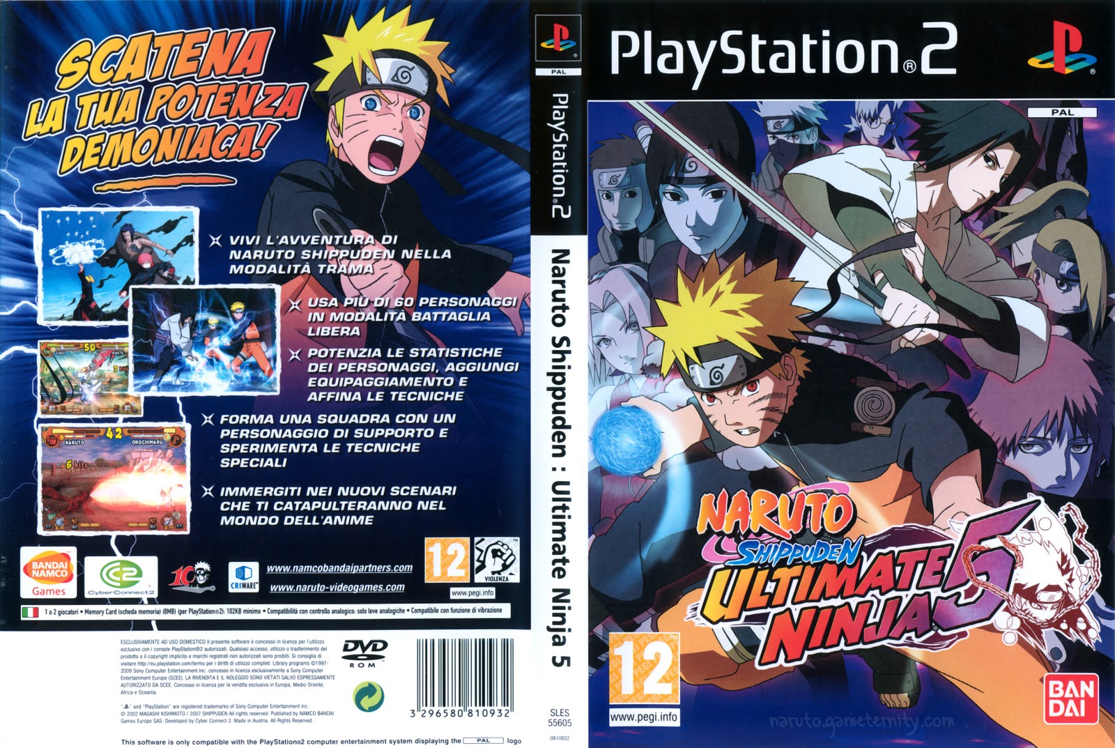 [Ps2] Naruto Shippuden: Ultimate Ninja 5 [Pal] [Español] [X GB ...