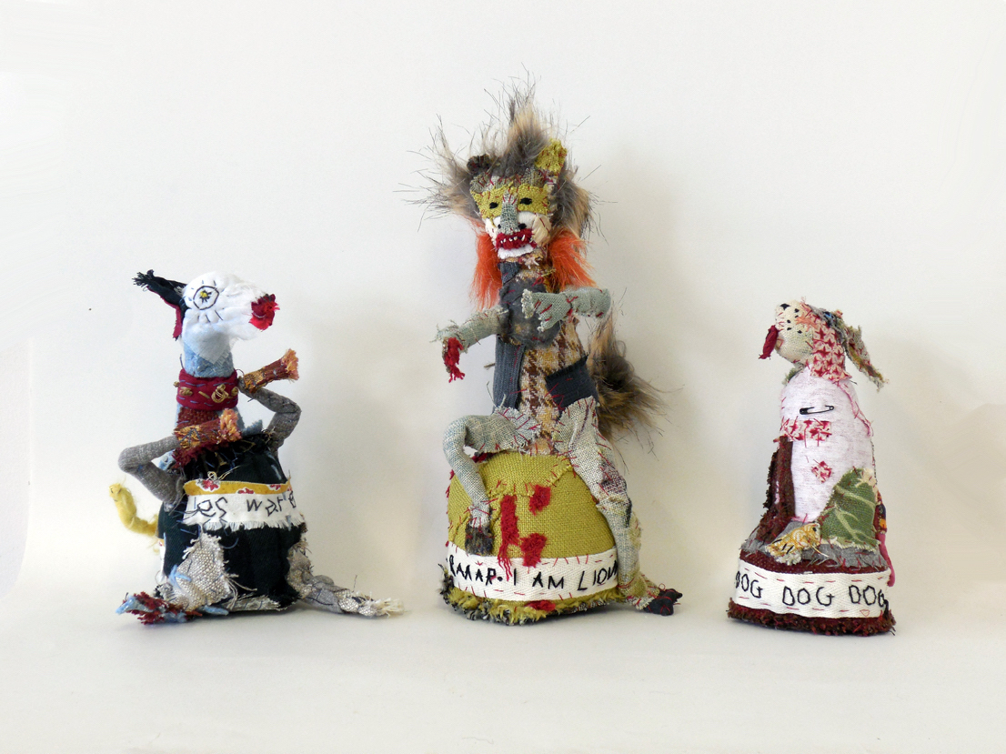 Nameless Wonders - textile animals by Karen Suzuki - Nameless Wonders