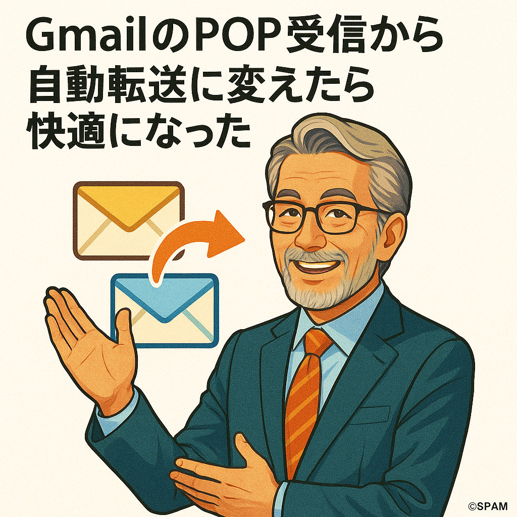 GmailのPOP受信から自動転送に変えたら快適になった - 中小企業経営講演 生成AI活用 デジタル活用講演・コンサル