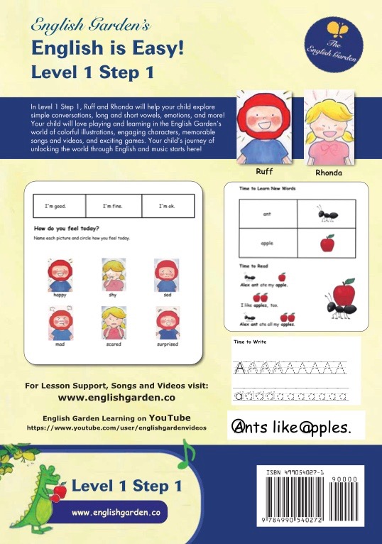 NEW! English is Easy Workbook Series - Welcome to the English Garden!