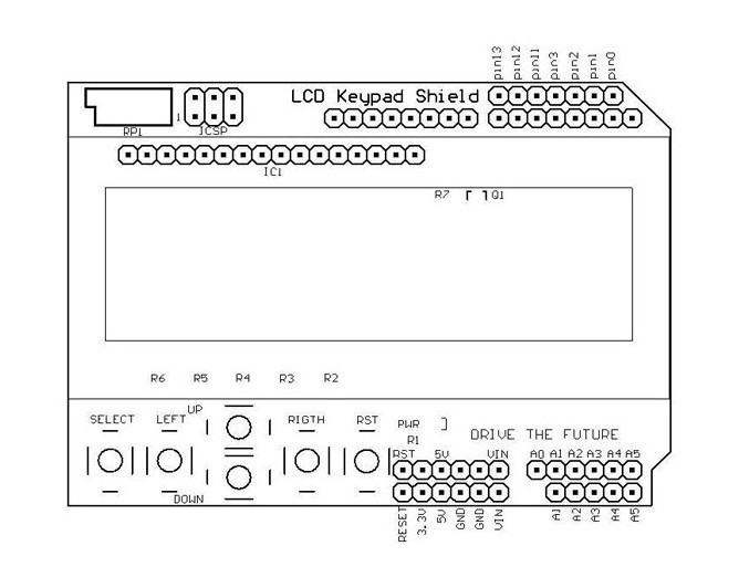 LCD KeyPad Shield - la web de ingenieria
