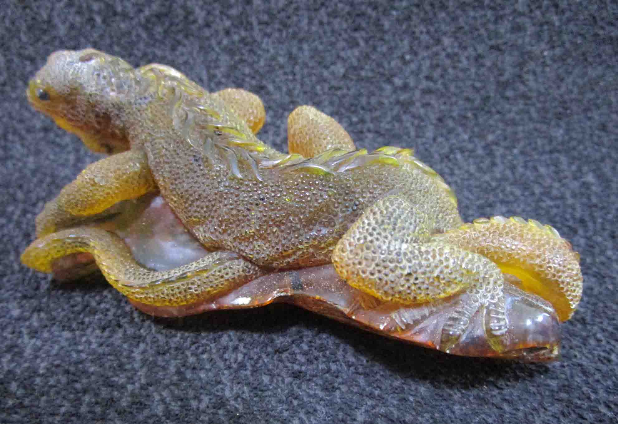 Amber Carvings, Sculptures - Larimar and Blue Amber