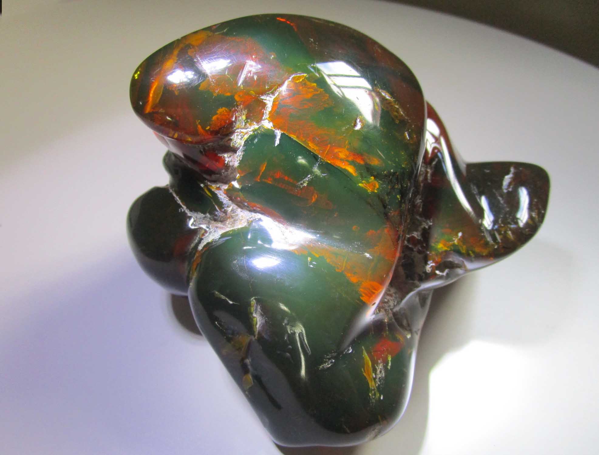 Amber Carvings, Sculptures - Larimar and Blue Amber