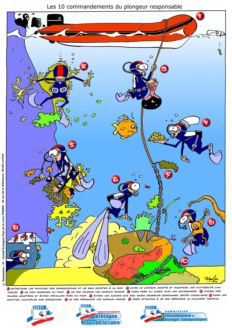 BD Plongée - Les planches à JT