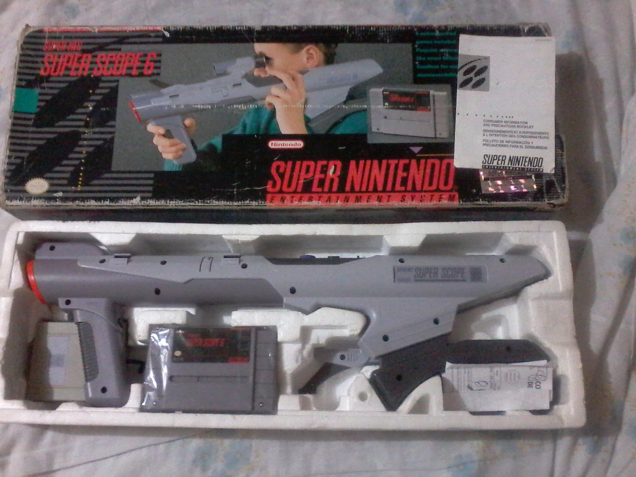 Consolas Super Nintendo SNES (4 consolas y 3 perifericos: Super Scope ...