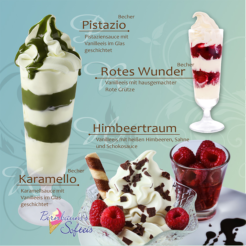 Softeis, Eis wie früher, DDR, eigene Herstellung, eigene Rezeptur, hausgemacht, Eiscafé ...