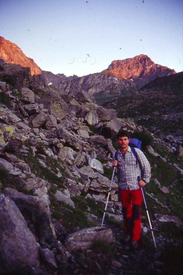 Pta Venezia 3095, cresta E, luglio 2001, con Davide - Benvenuti su nicolalpi!