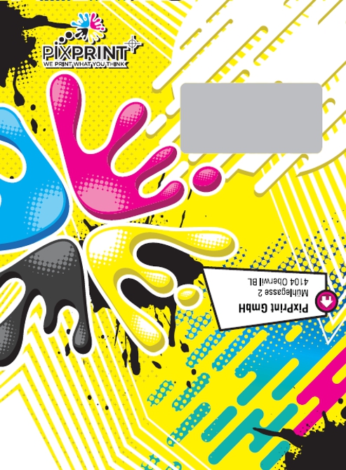 Referenzen: PixPrint Eigenwerbung - Flyer, Folien, Visitenkarten & Grafik