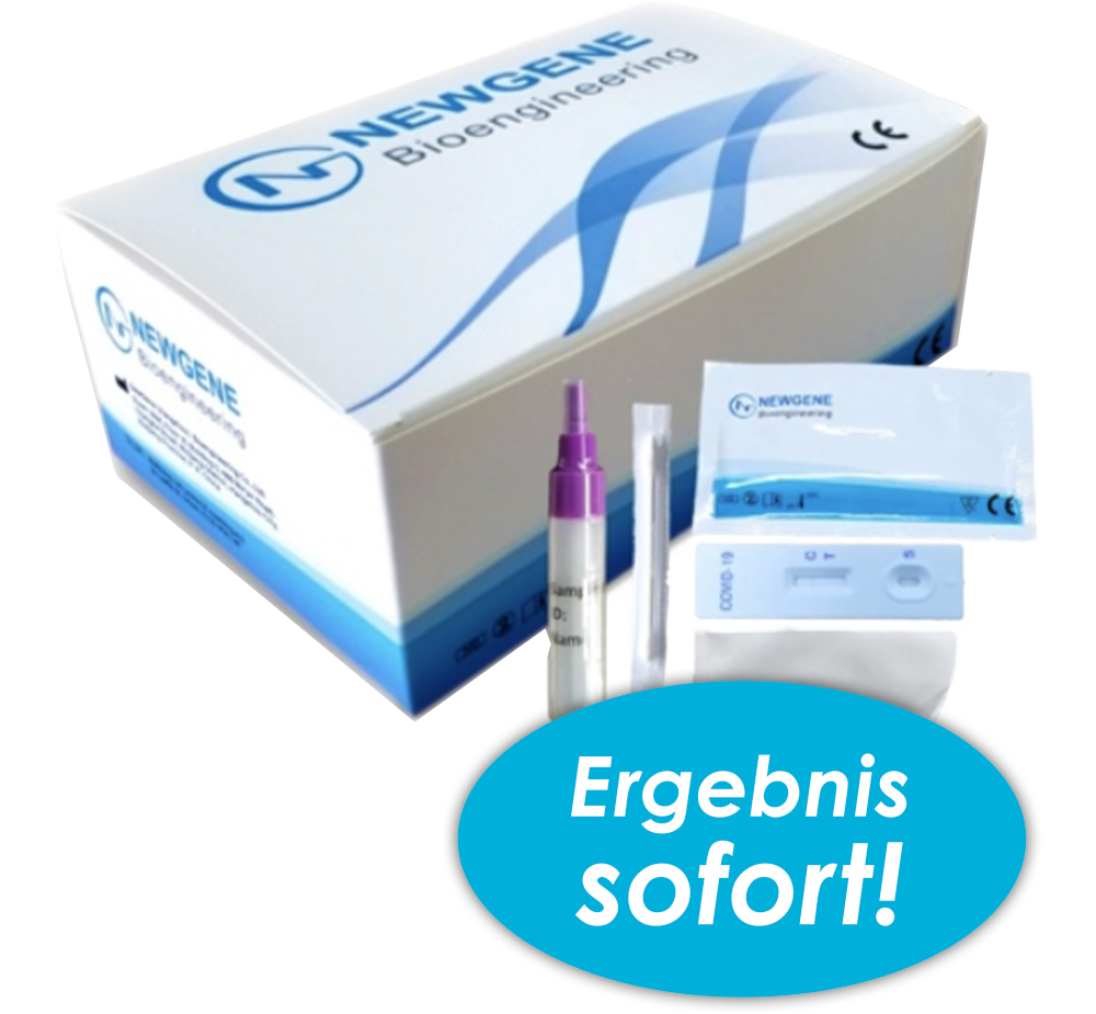NEWGENE 4.1 COVID -19 Antigen Detection Kit NG08NS "Nase-Rachen ...