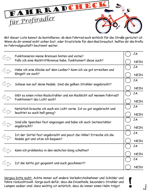 Als Radfahrer Sicherheit im Straßenverkehr erwerben - vs-verkehrs Webseite!