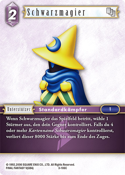 Schwarzmagier in FFIX - Vivi und Tenore - FFTCG.org