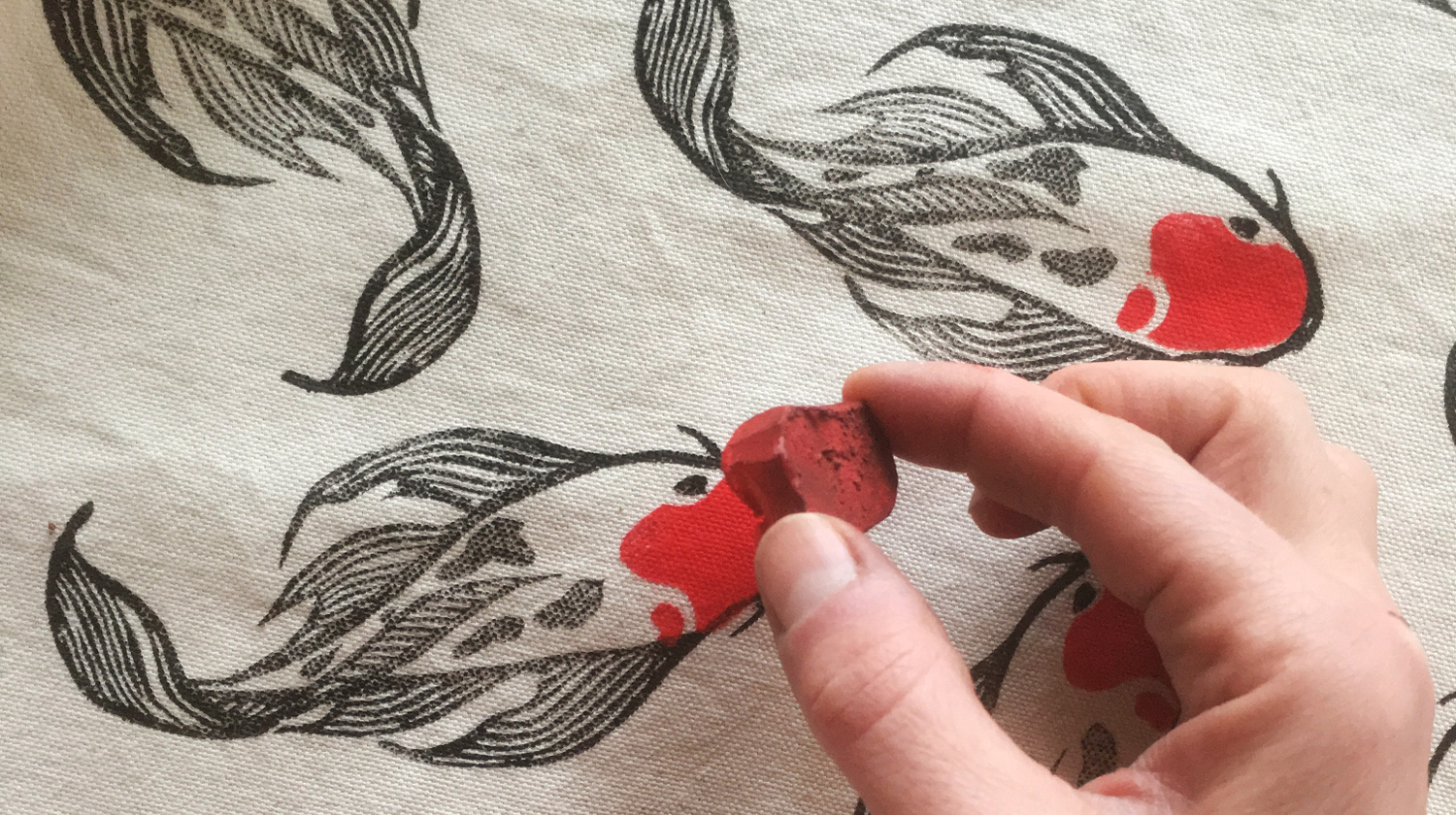 Impressions artisanales à la planche sur tissu - Linogravure, tampons ...