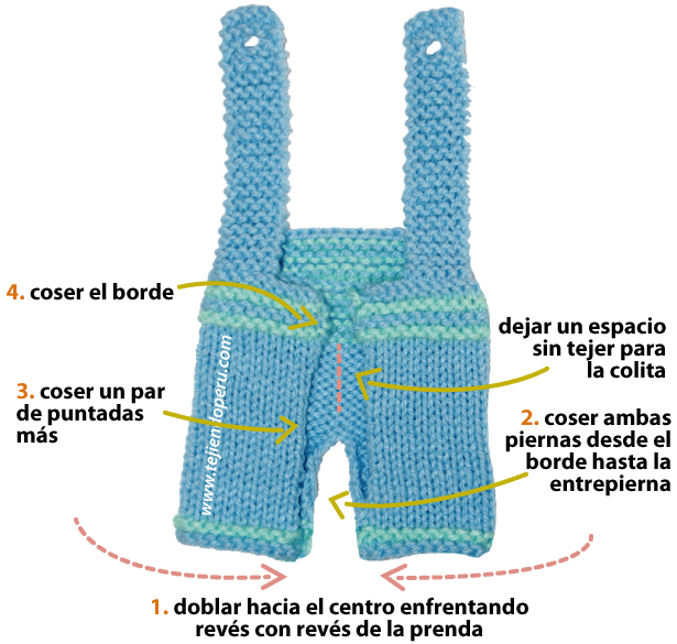 Overol del conejo - Tejiendo Perú