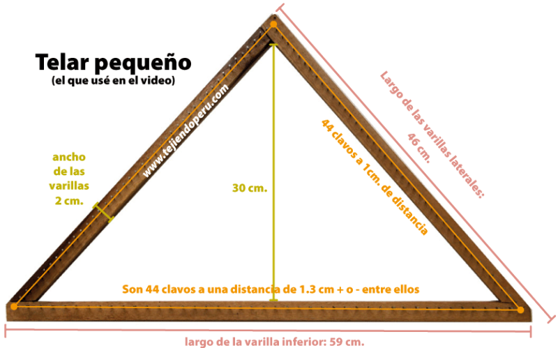 Telar triángulo - Tejiendo Perú