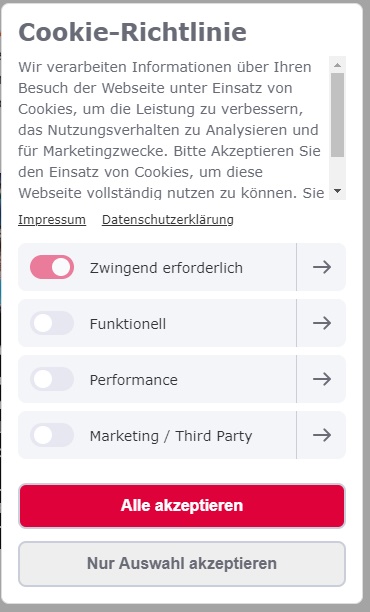 Verschiedene Farben für den Jimdo-Cookie Banner! - Giangrasso Webdesign