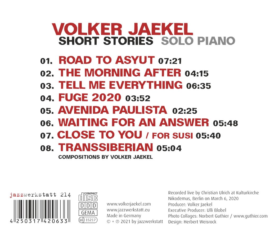 SHORT STORIES - volker jaekel