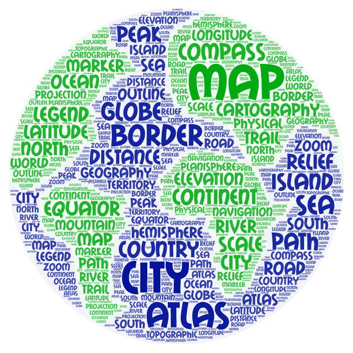 Maps vocabulary - Ejercicios inglés online