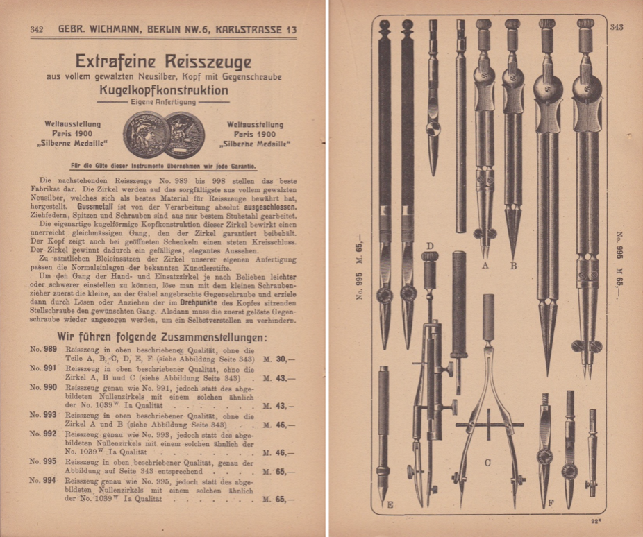 Gebrüder Wichmann (fl. 1873-2021+), Berlin. - planimetrica