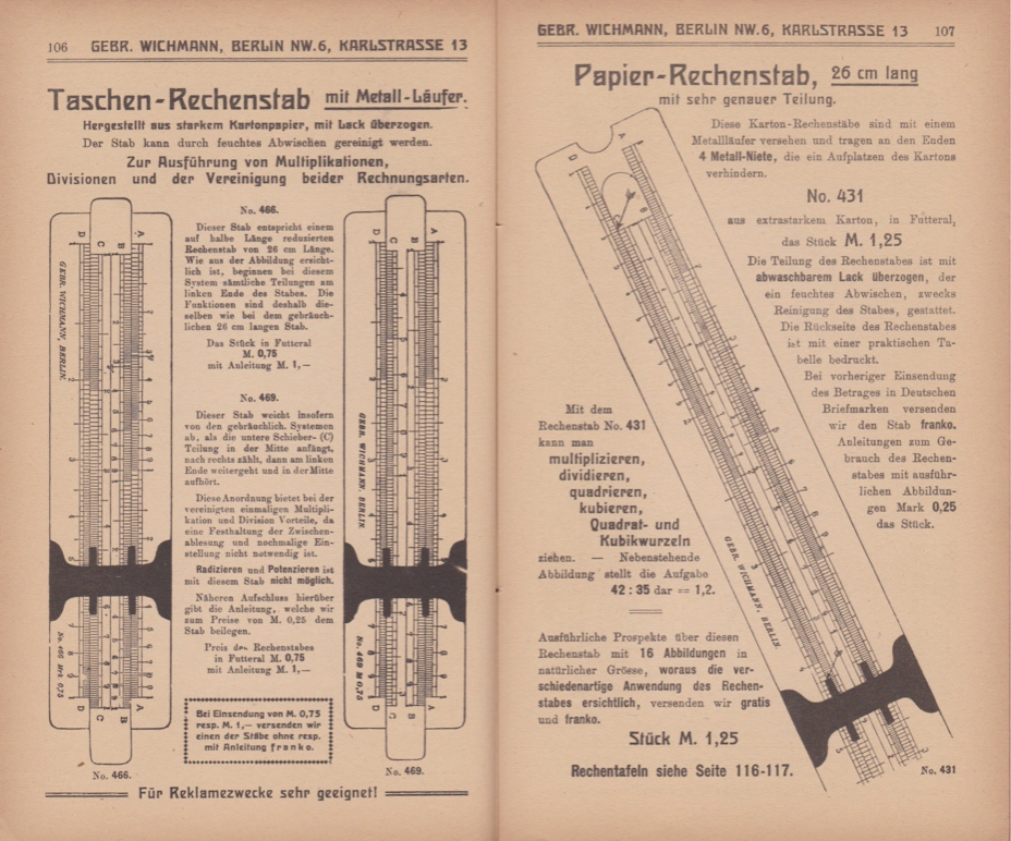 Gebrüder Wichmann (fl. 1873-2021+), Berlin. - planimetrica