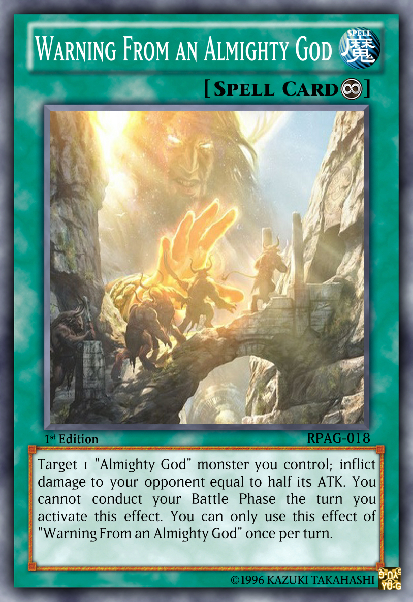 ALMIGHTY GODS - custom-ygo-rps Webseite!