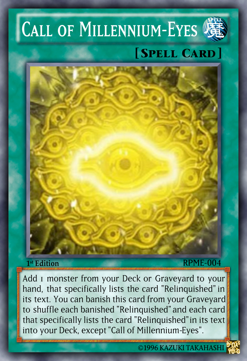 RELINQUISHED/THOUSAND-EYES SUPPORT - custom-ygo-rps Webseite!