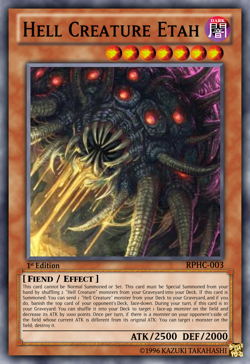 HELL CREATURES - custom-ygo-rps Webseite!