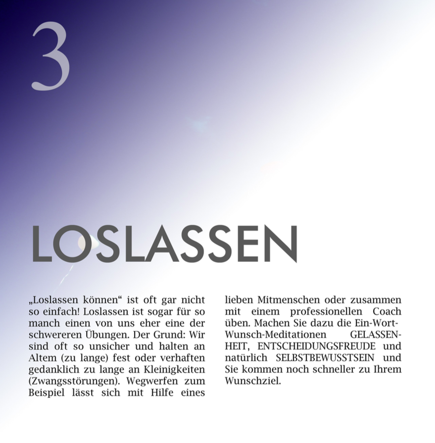 LESEPROBE zum neuen Buch von Norbert Stolze: "EIN-WORT-WUNSCH-MEDITATIONEN" Zu den Wunsch-Themen ...