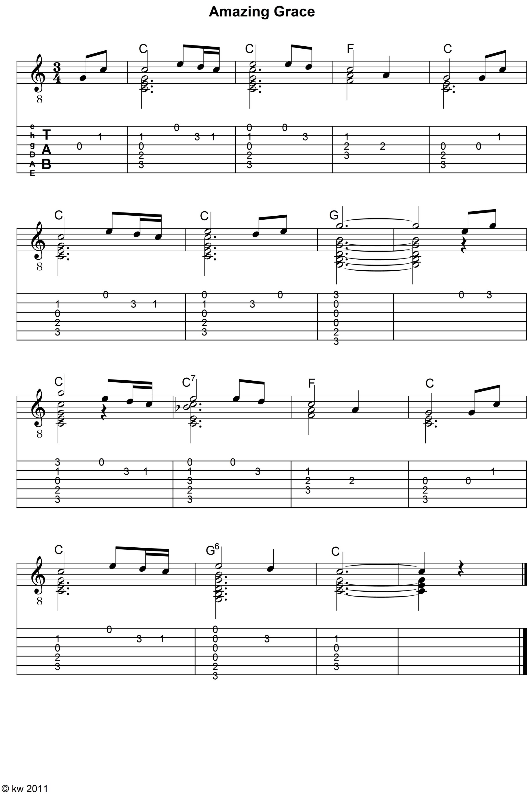 Amazing Grace Tabs - varixclubs Webseite!