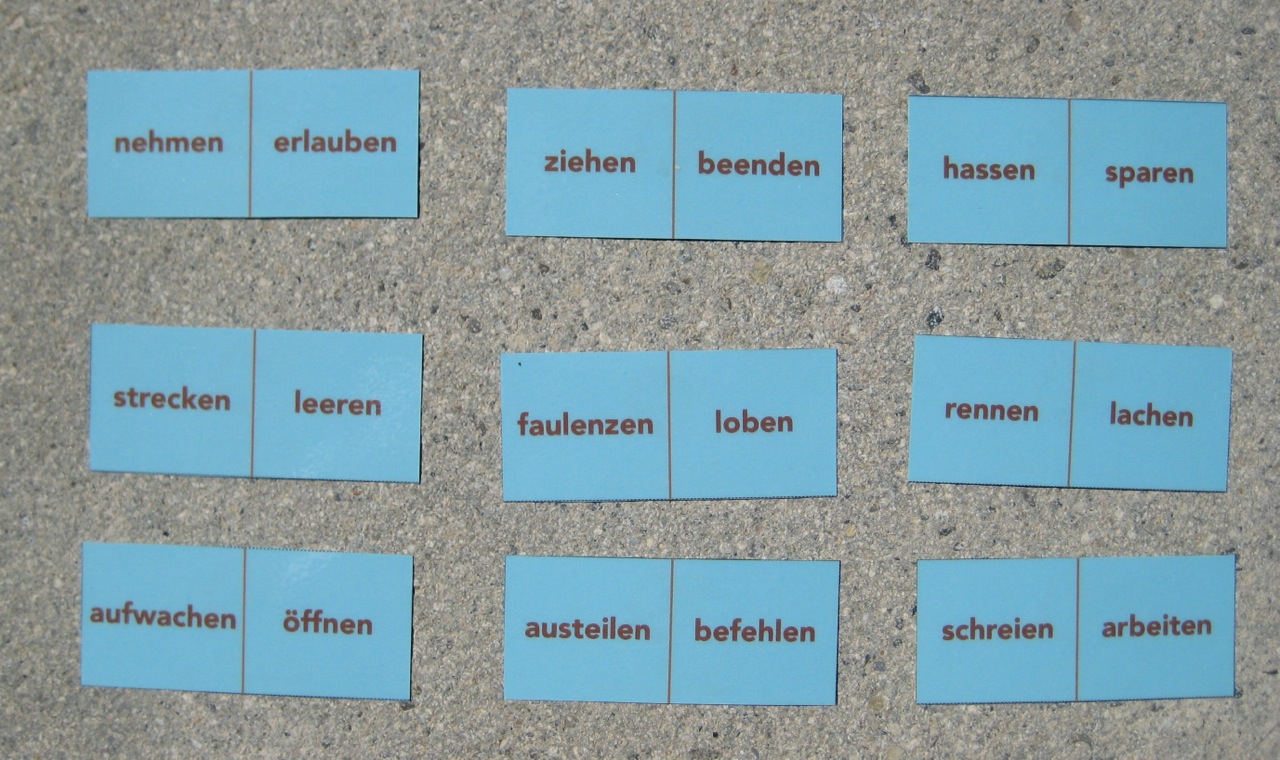 Wortschatz-Dominos - Lernen mit Herz