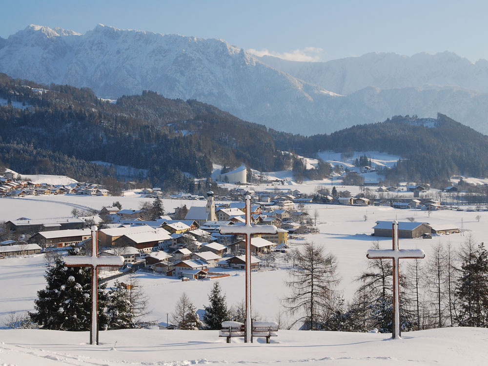 Winter - Erl - Passions- und Festspielort Erl in Tirol bei Kufstein